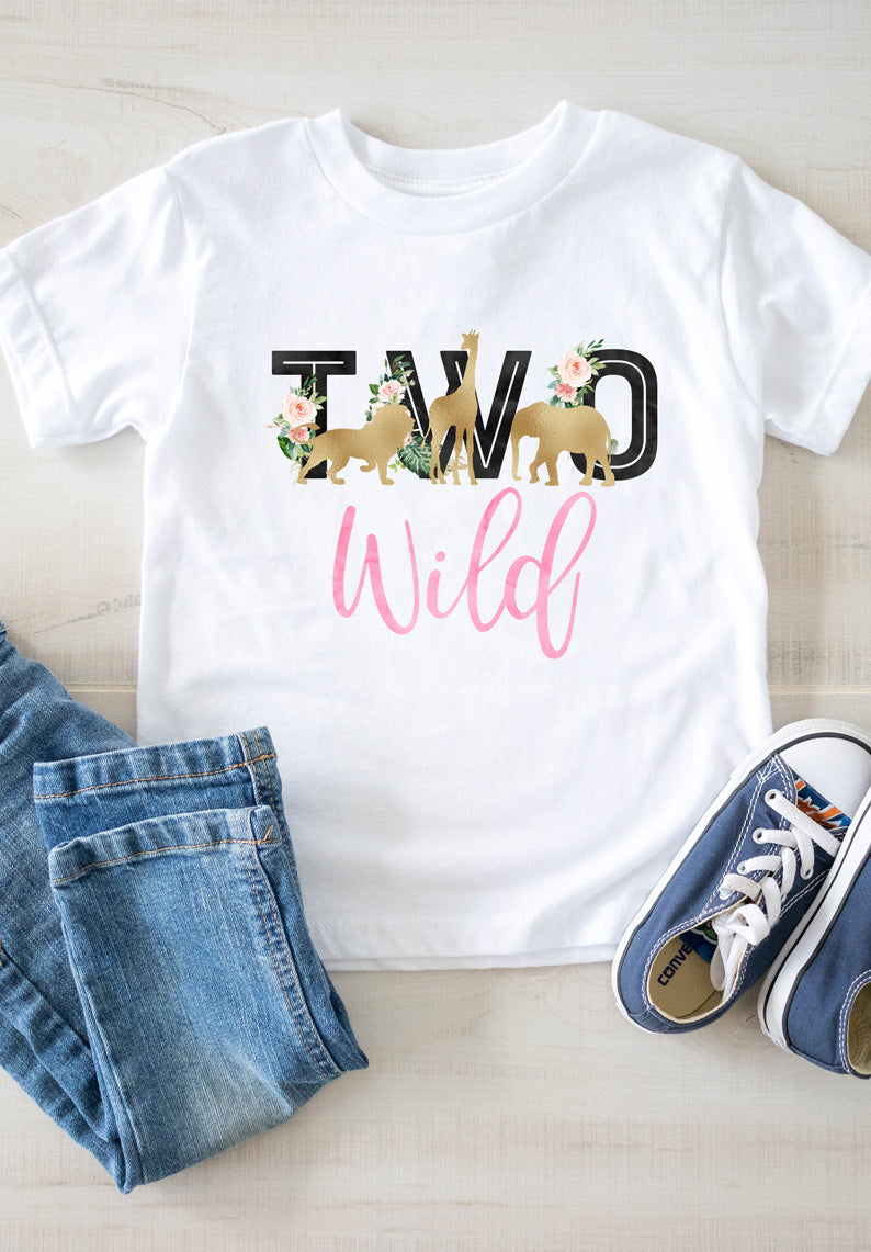 Safari Two Wild Shirts, Two Wild Party, Two Wild Girl, Two Wild Birthd ...